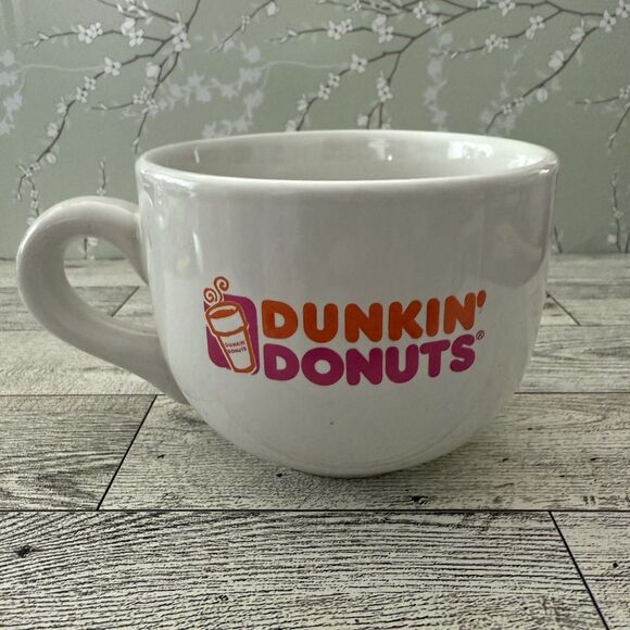 Dunkin' Donuts | Dining | Dunkin Donuts Diner Mug Heavy White Orange ...
